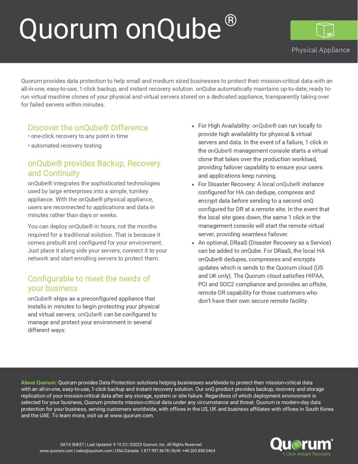 Datasheet Archives - Quorum