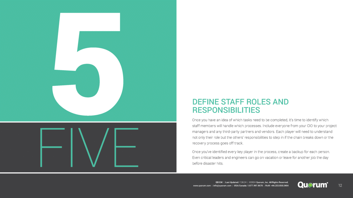 The Disaster Recovery Playbook - Quorum