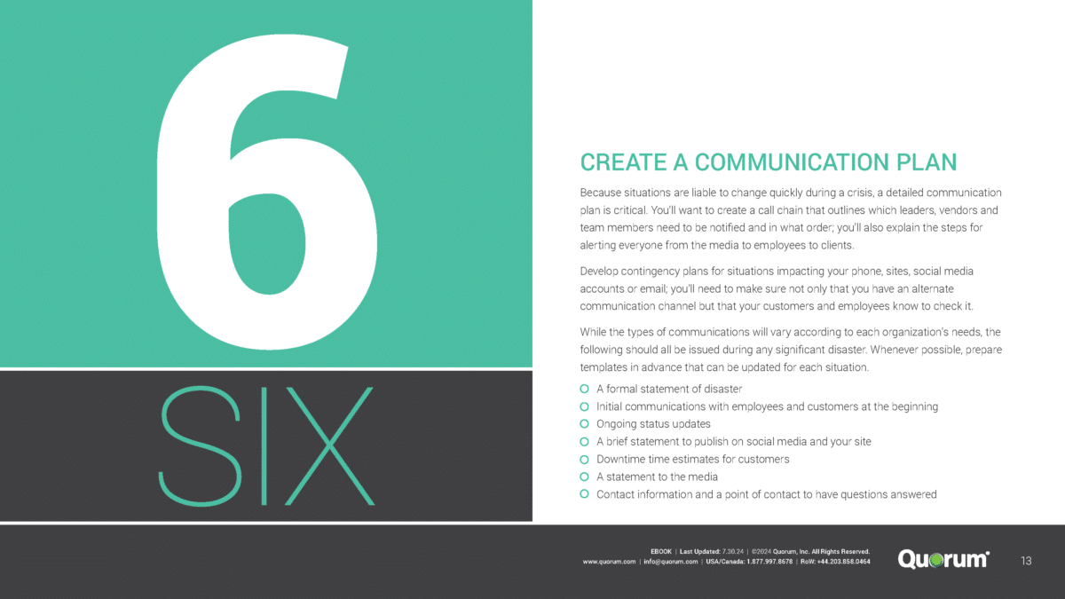 The Disaster Recovery Playbook - Quorum