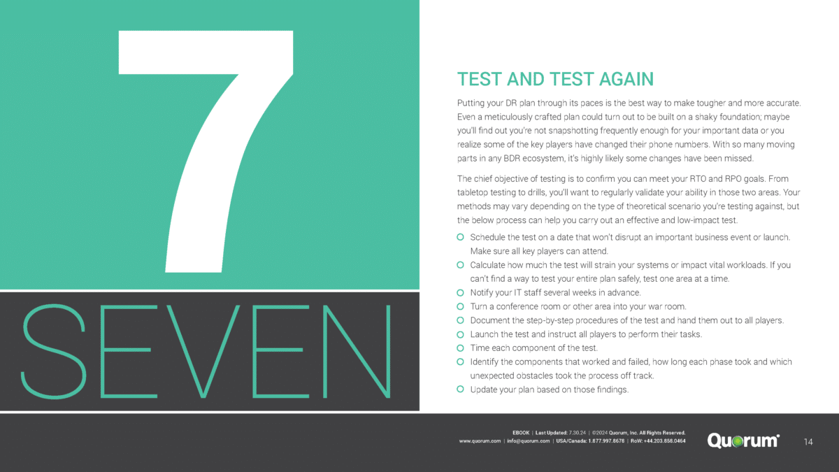 The Disaster Recovery Playbook - Quorum