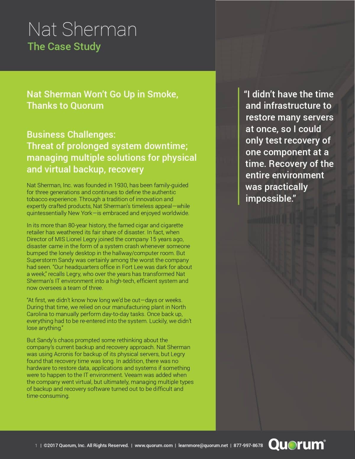 Nat Sherman - Quorum