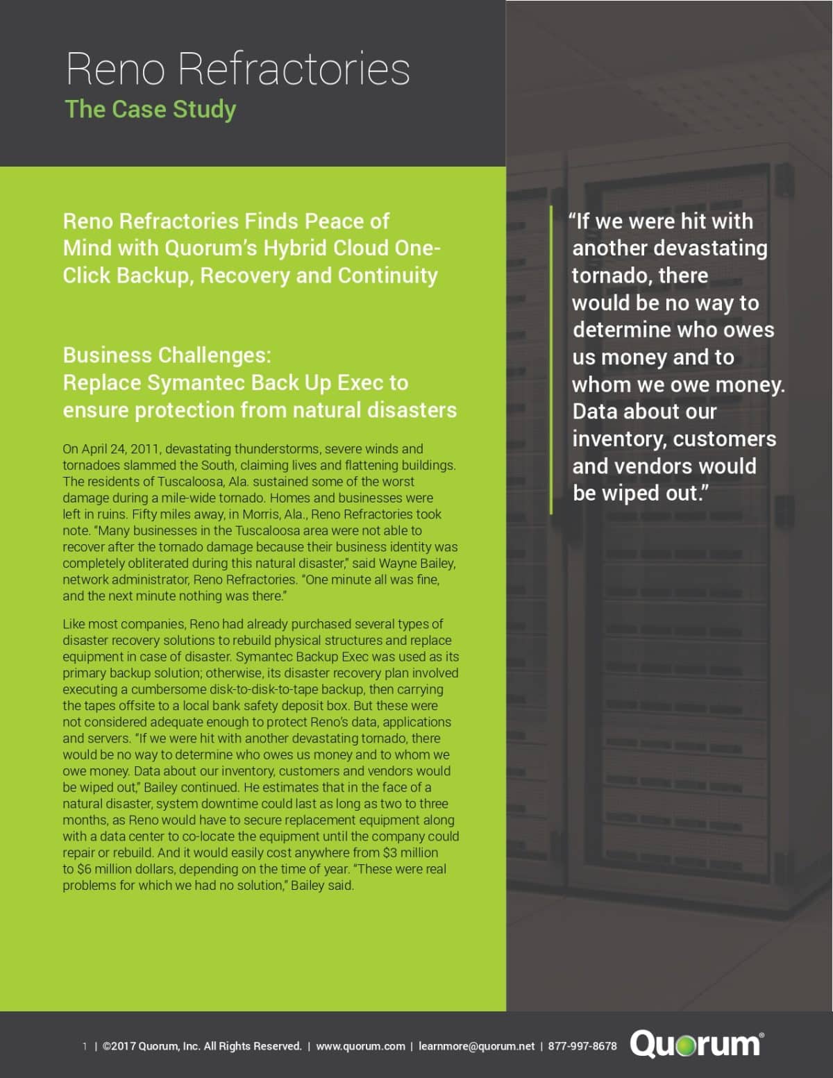 Reno Refractories - Quorum