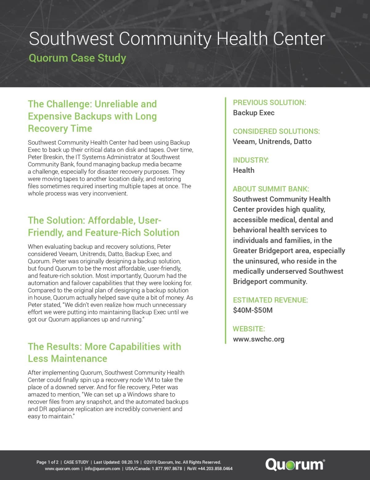 Southwest Community Health Center - Quorum